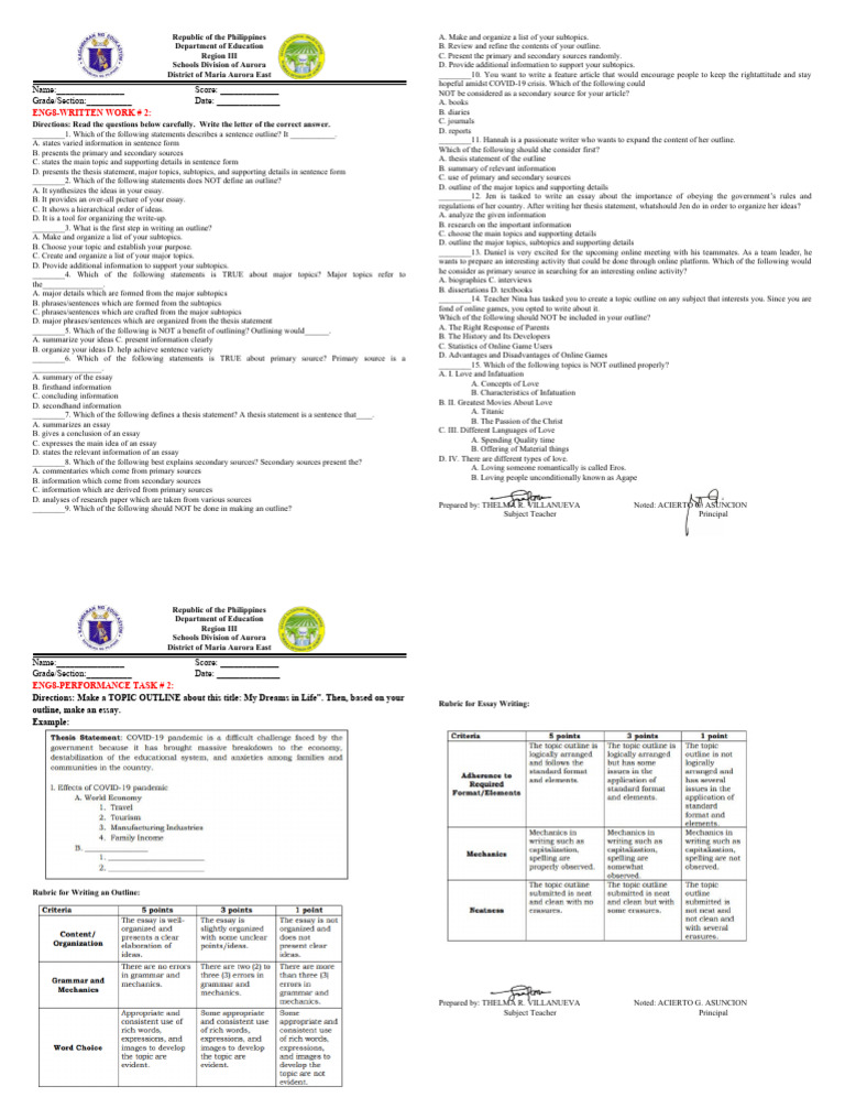 Eng 8-WW2 | PDF | Essays | Thesis
