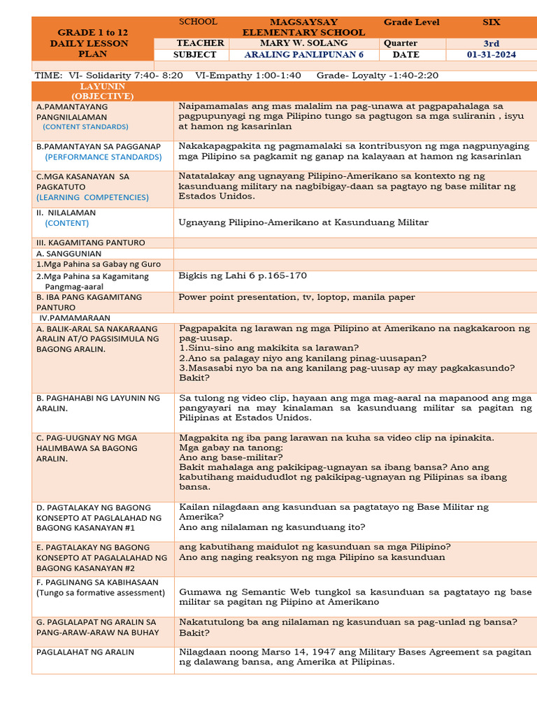 Q3 Arpan 6 DLP 2 | PDF