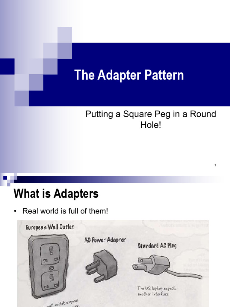 8 Adapter Facade Pdf Class Computer Programming Interface Computing 5287