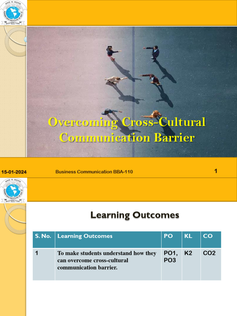 Unit 2 Lecture 7 | PDF | Communication | Cross Cultural Communication