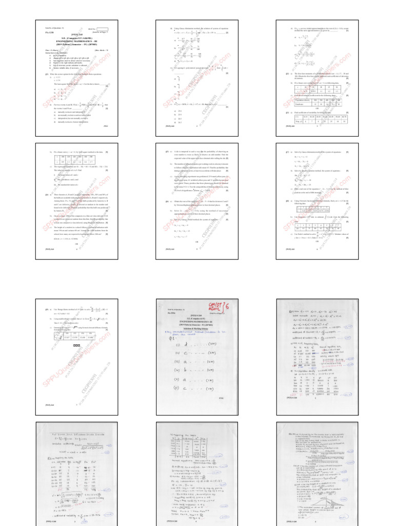 M3 Solved question paper (2019 pattern) | PDF | Mathematical Objects ... M3 Solved question paper (2019 pattern) | PDF | Mathematical Objects ...