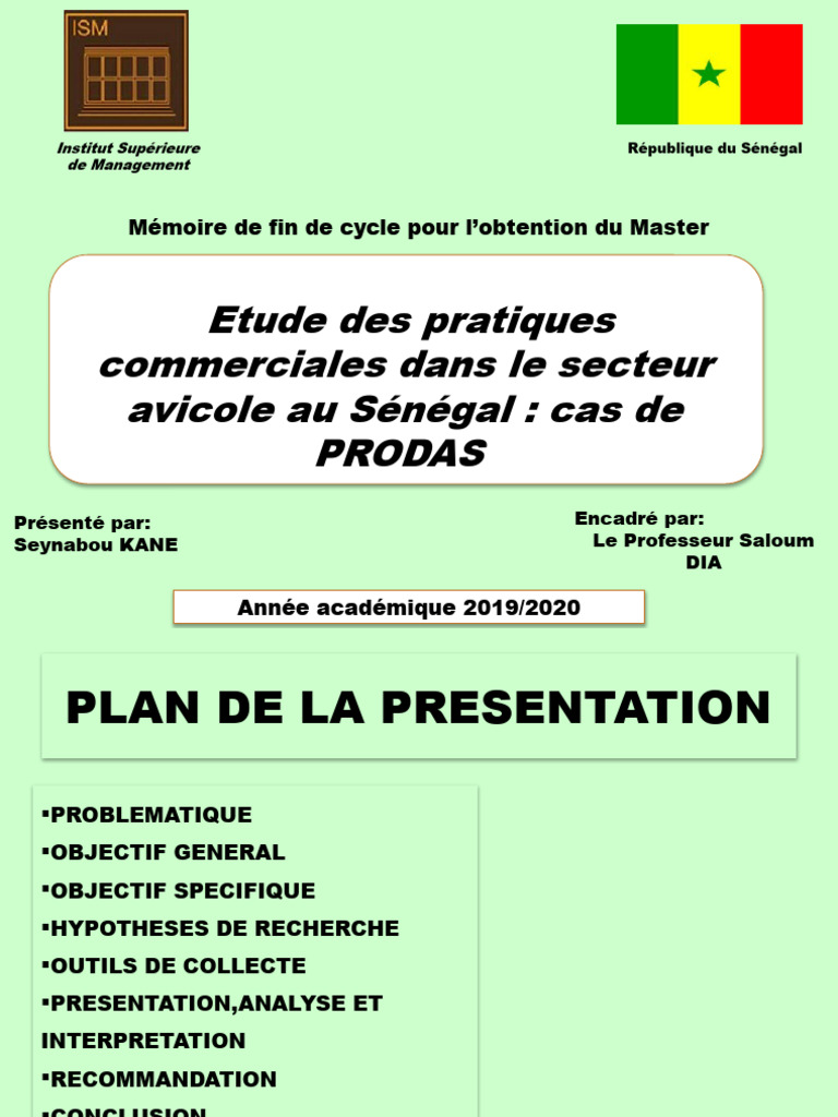 Soutenance Exemple Powerpoint | PDF | Business | Économie