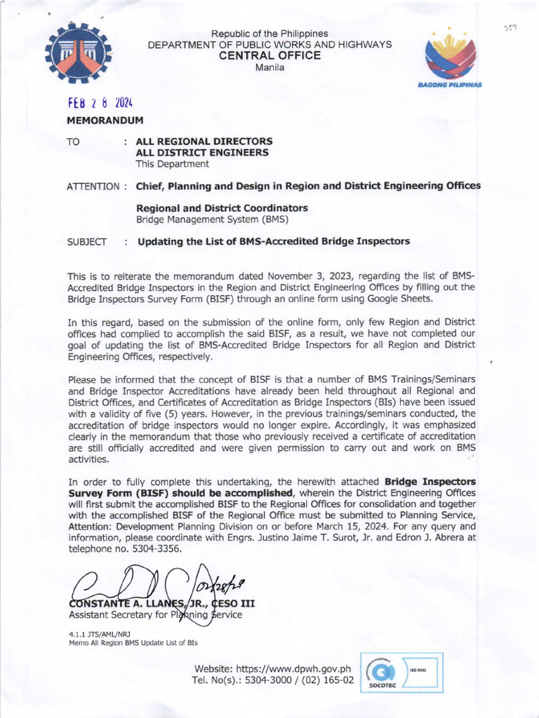 Update on BMS-Accredited Inspectors | PDF | Structural Engineering | Transport Buildings And ...