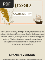The Cavite Mutiny and The Rebellion Case Against GomBUrZa SUMMARY | PDF | History