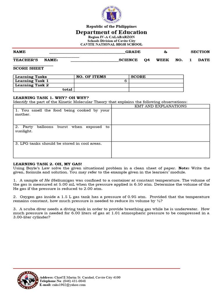 WORKSHEET-Q4-WEEK-1 | PDF