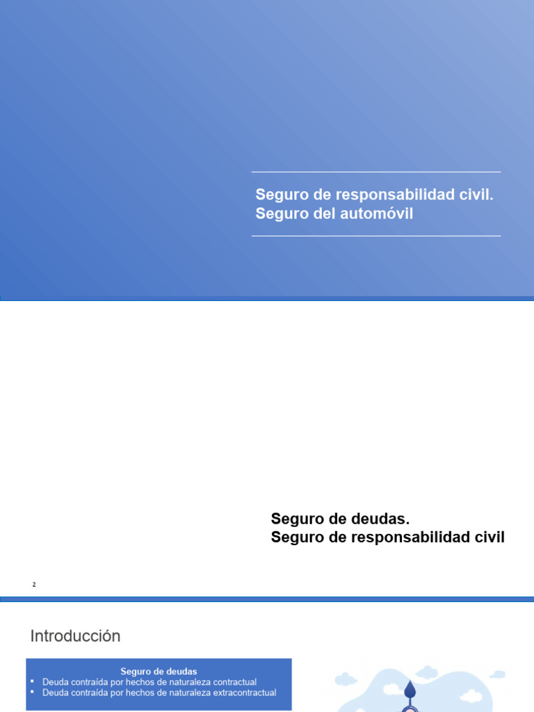 Presentación Seguro Responsabilidad Civil | PDF | Póliza de seguros | Seguro