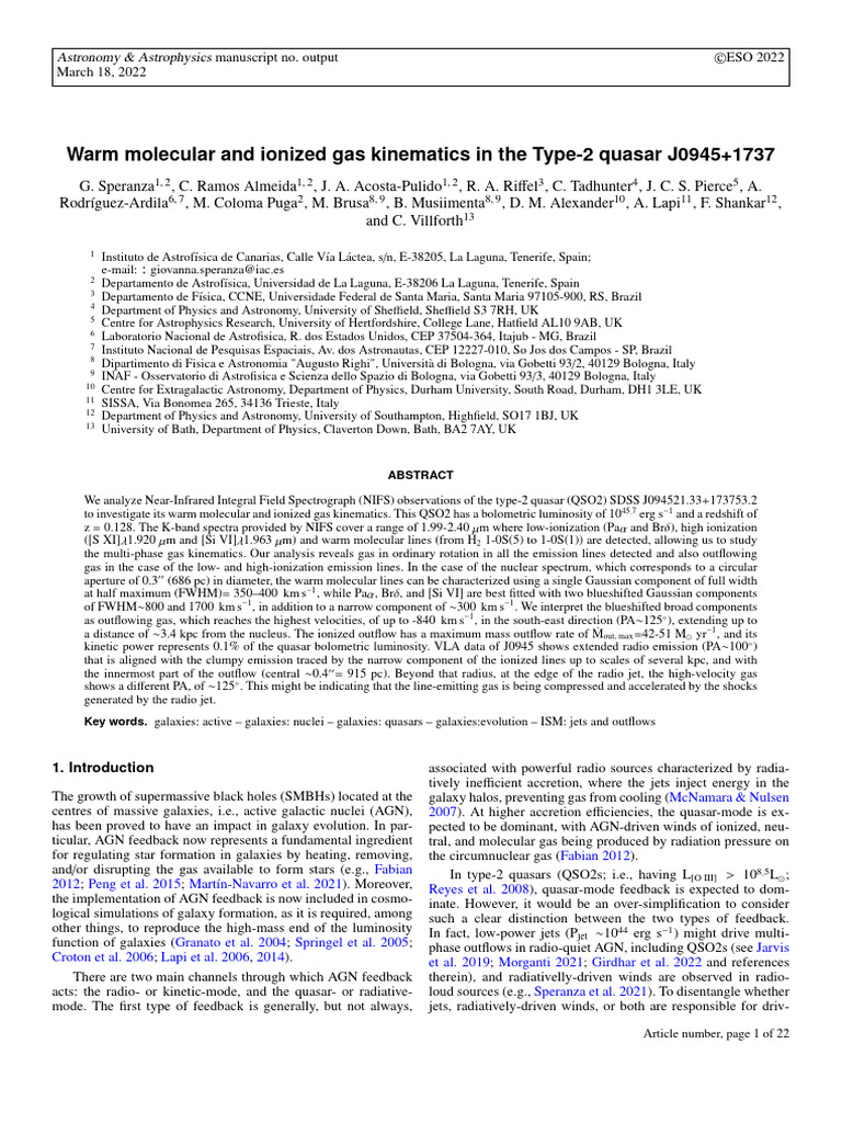 Warm molecular and ionized gas kinematics in the Type-2 quasar J0945 ...