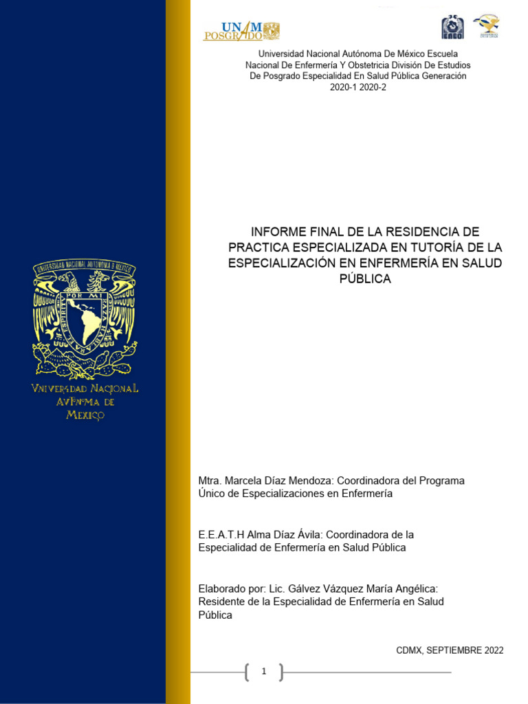 Informe Final de La Residencia | Descargar gratis PDF | Hospital | México