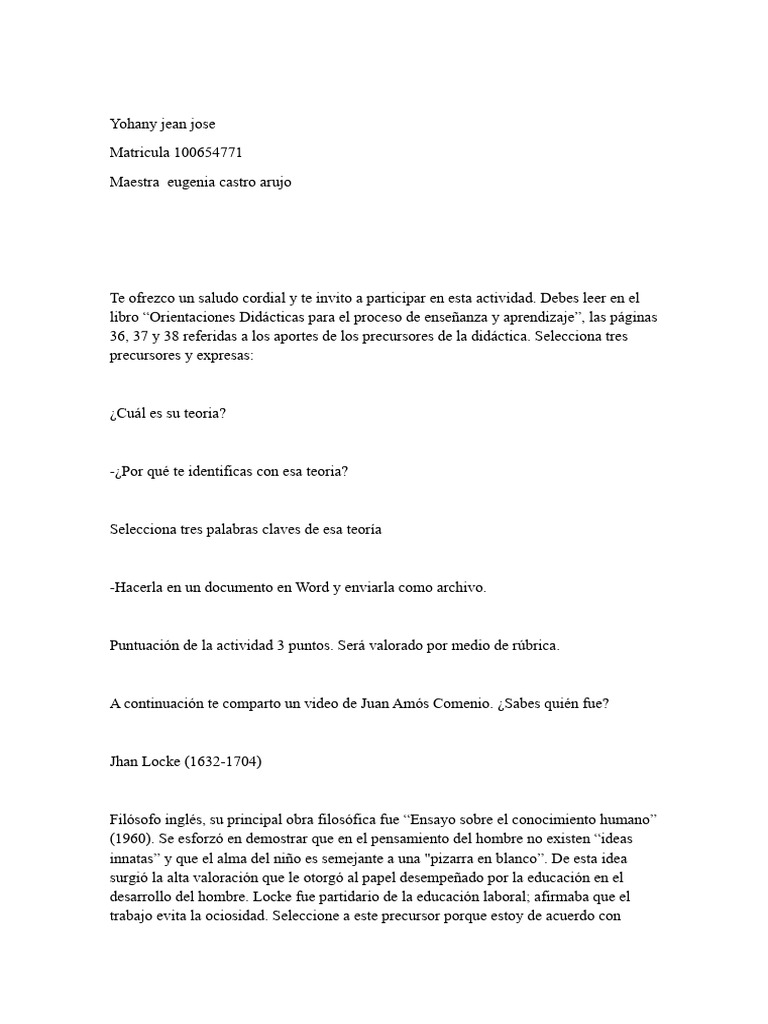 Actividad Didáctica sobre Precursores | PDF | Modificación de ...