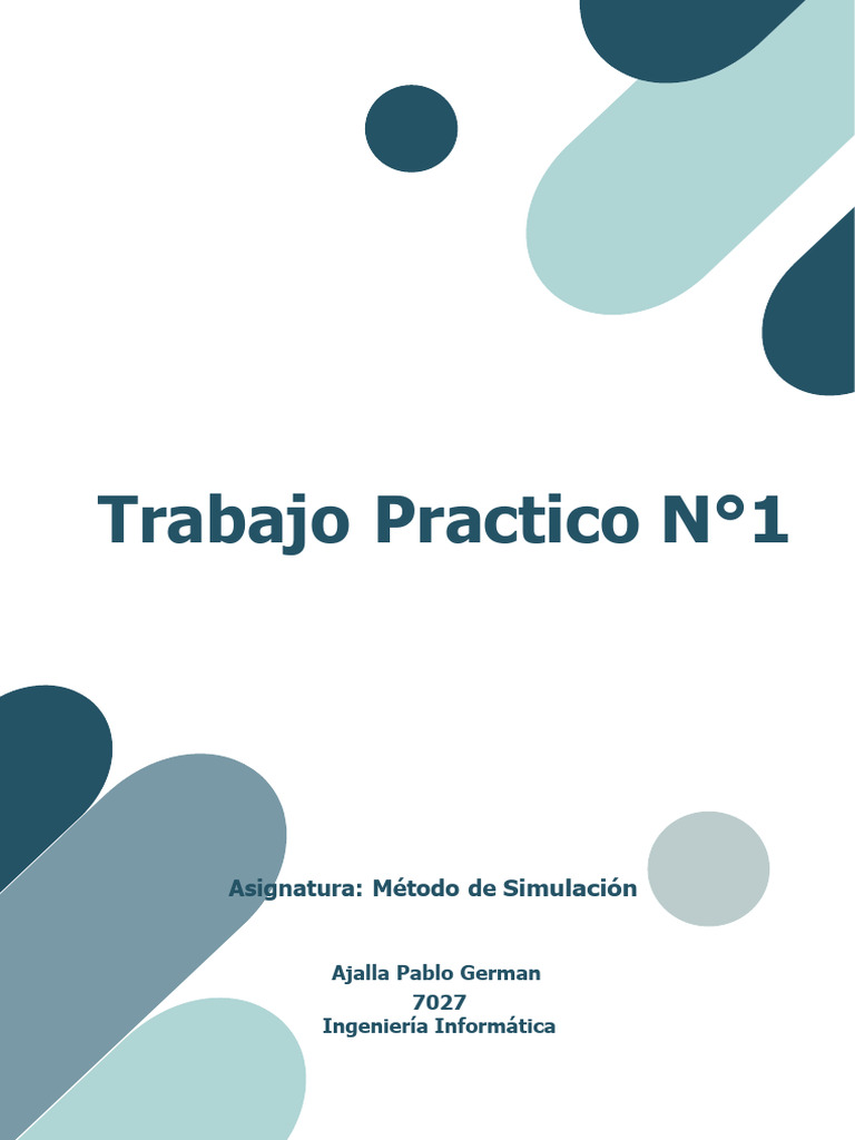 Portada Trabajo Práctico - Química - Simple - Azul y Celeste | PDF | Matemáticas