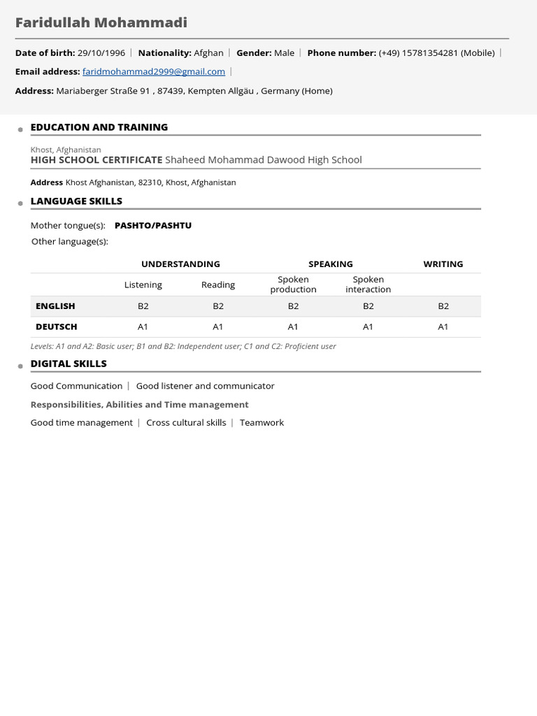 Faridullah Mohammadi | PDF