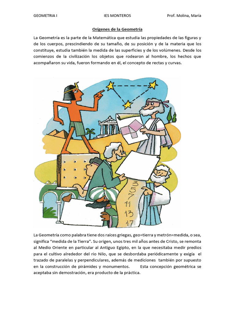 Historia y Orígenes de la Geometría | PDF | Axioma | Geometría