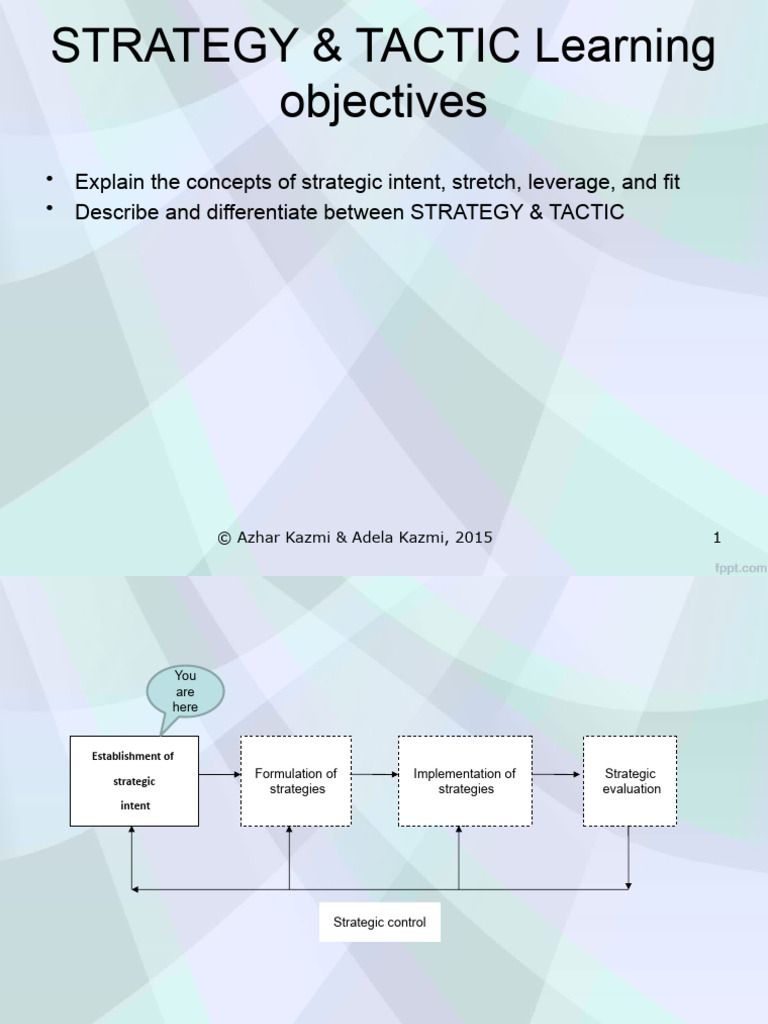 STRATEGY & TACTIC | PDF | Strategic Management | Pepsi Co