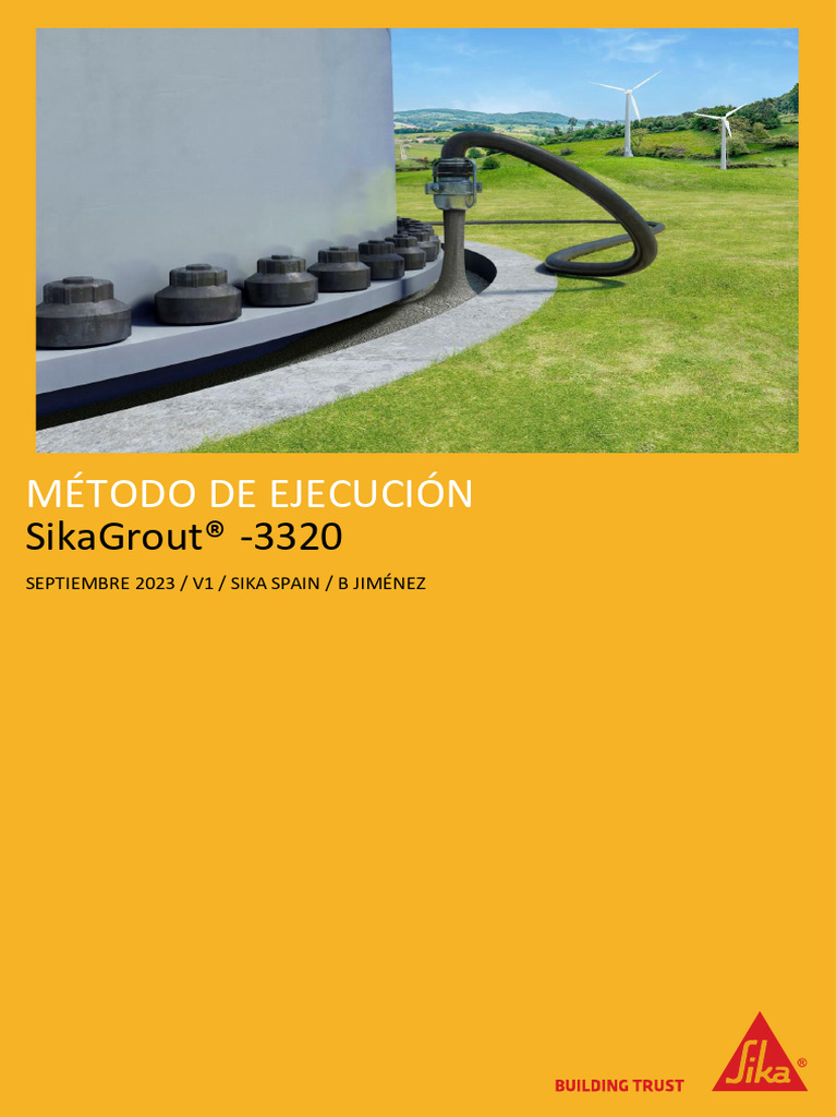 MS - Sika Grout-3320 Es | PDF | Agua | Hormigón