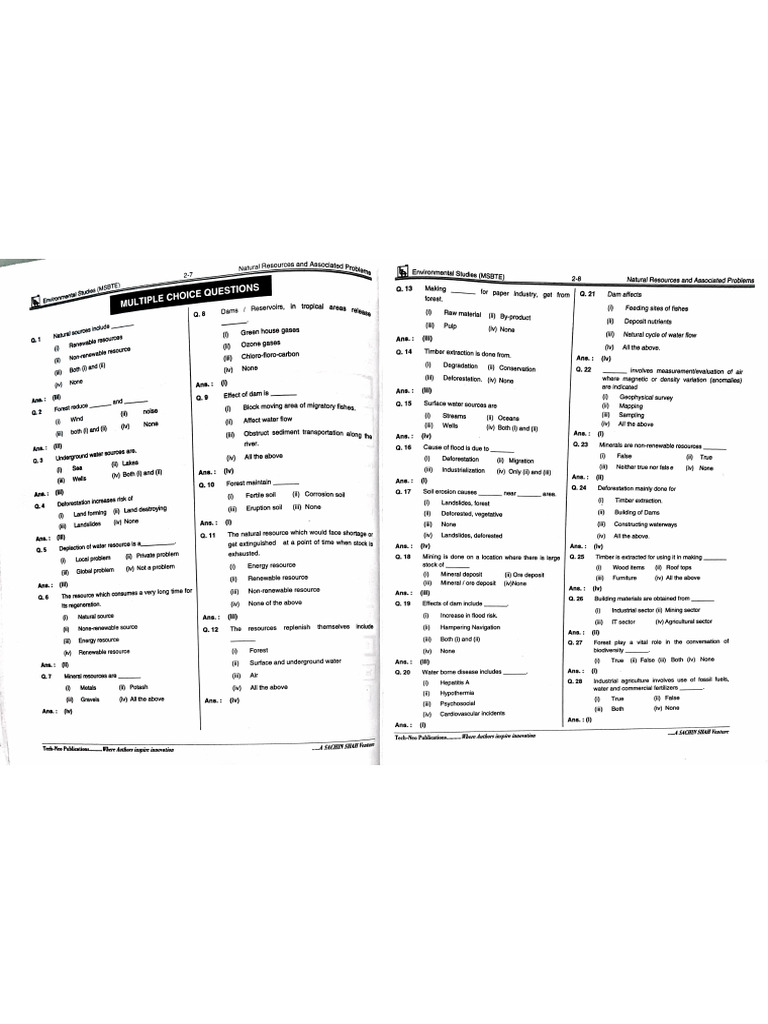 EST MCQ Chapter 2nd | PDF EST MCQ Chapter 2nd | PDF