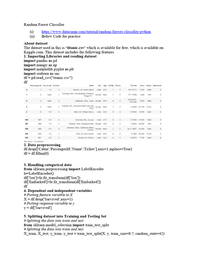 Random Forest | PDF | Applied Mathematics | Algorithms