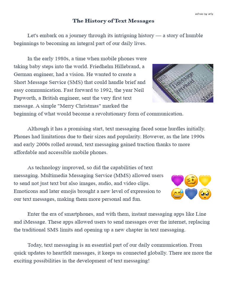 The History of Text Messages | PDF