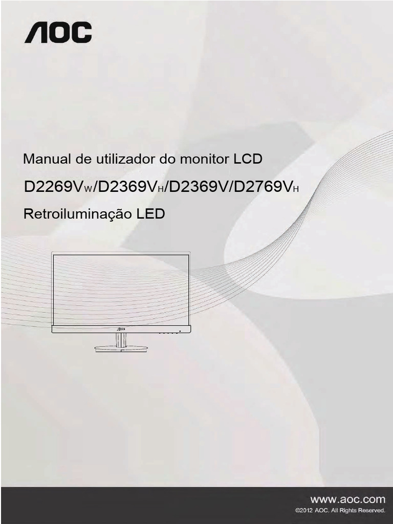 Manual Monitor AOC | PDF | HDMI | Microsoft Windows