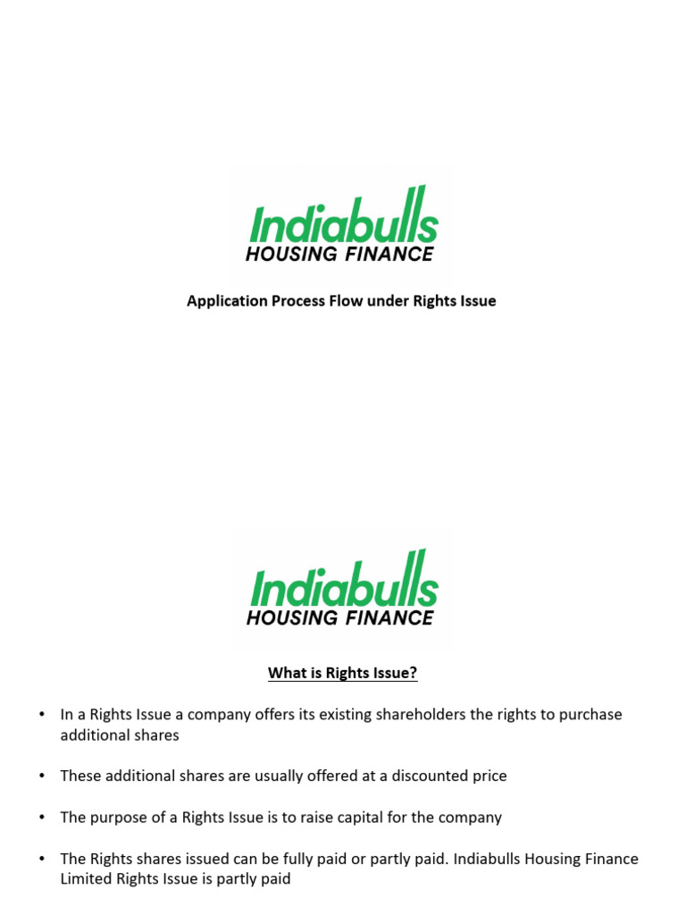 Ibh Rights Issue Application Process Flow 0449238001707244344 ...