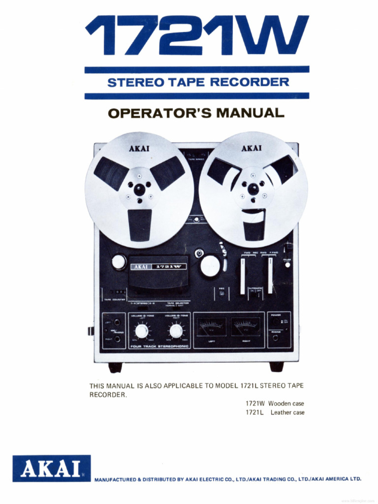 Akai 1721w Manual | PDF