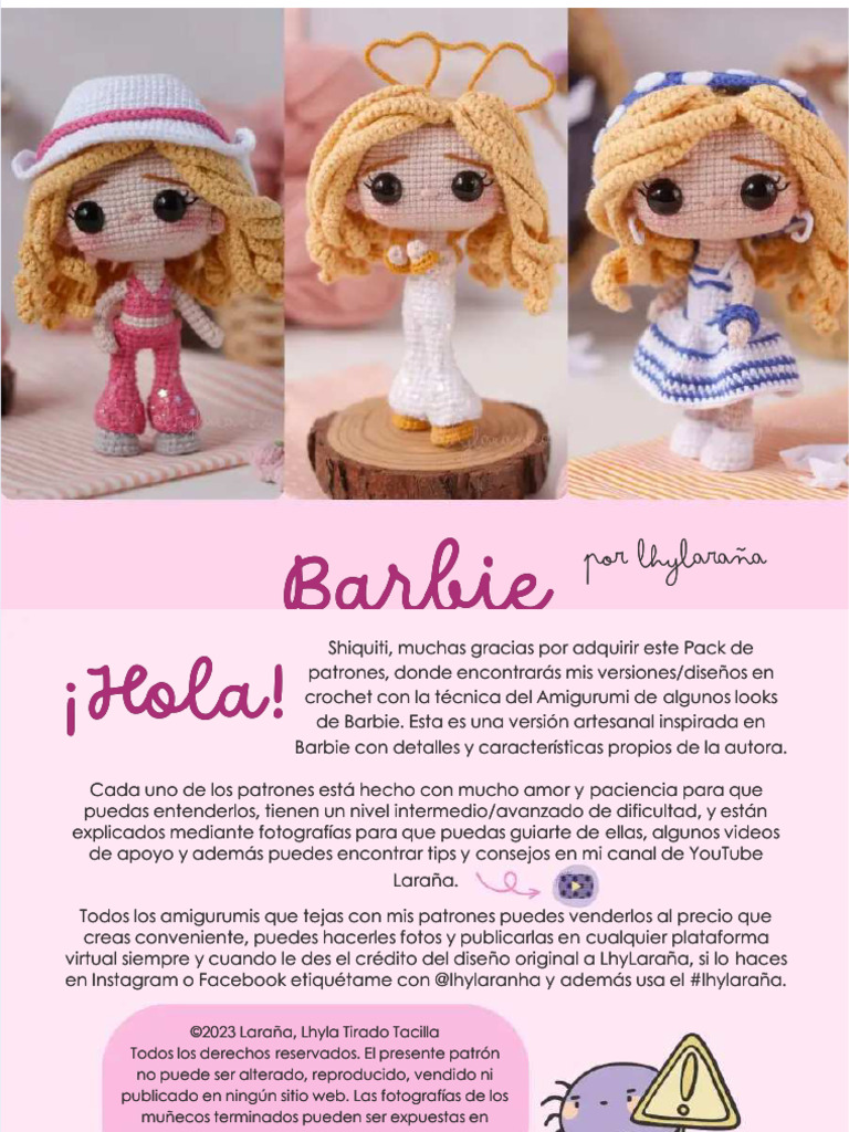 Pdf Lhy Larana Barbie Compress Descargar Gratis Pdf Amigurumi Costura