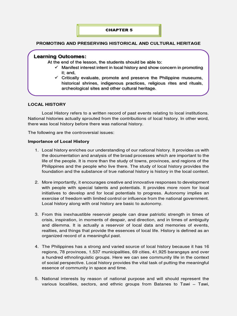 Chapter 5 Module History | PDF | Mindanao | Philippines