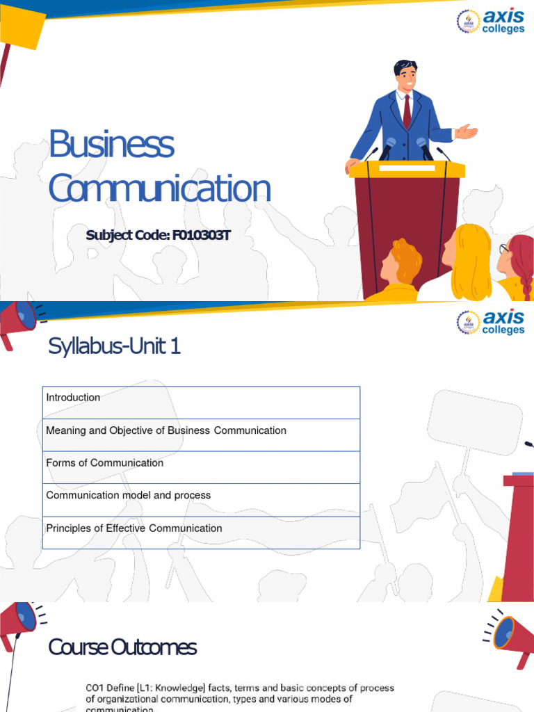 Business Communication Unit 1 Notes | PDF | Communication | Nonverbal ...