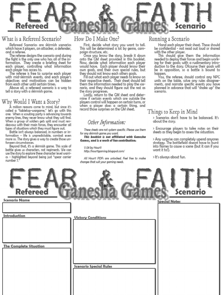 Referred Scenarios Fear & Faith | PDF Referred Scenarios Fear & Faith | PDF