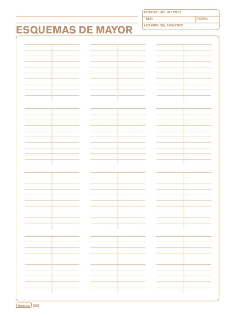 Esquema de Mayor | PDF