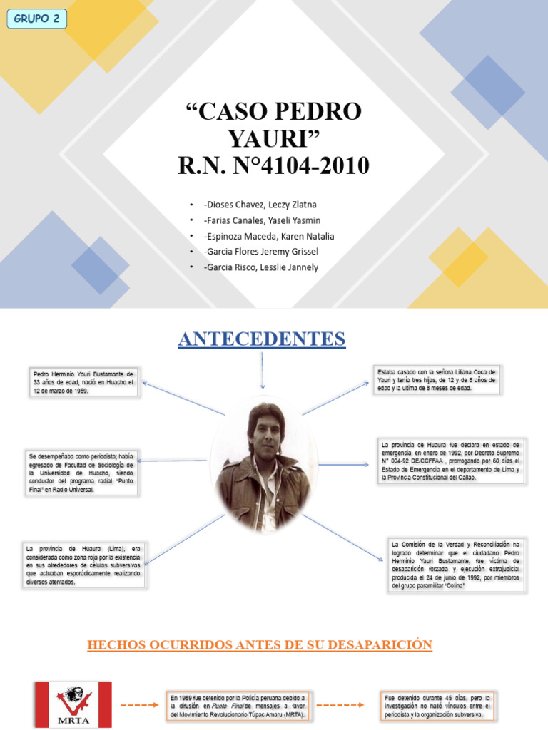 CASO PEDRO YAURI | PDF | Debido al proceso | Justicia
