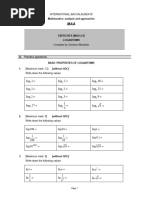 IB Math AA HL Formula Booklet 2025 | PDF | Area | Variance
