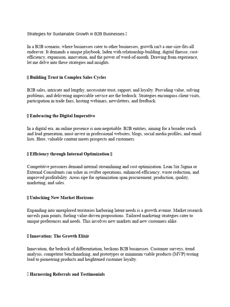 B2b Growth | Download Free PDF | Marketing | Innovation B2b Growth | Download Free PDF | Marketing | Innovation