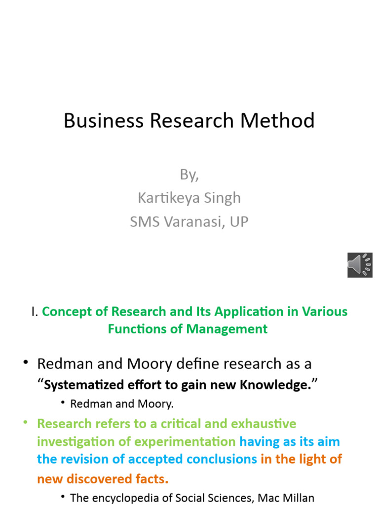 Unit I - Research | PDF | Sampling (Statistics) | Hypothesis