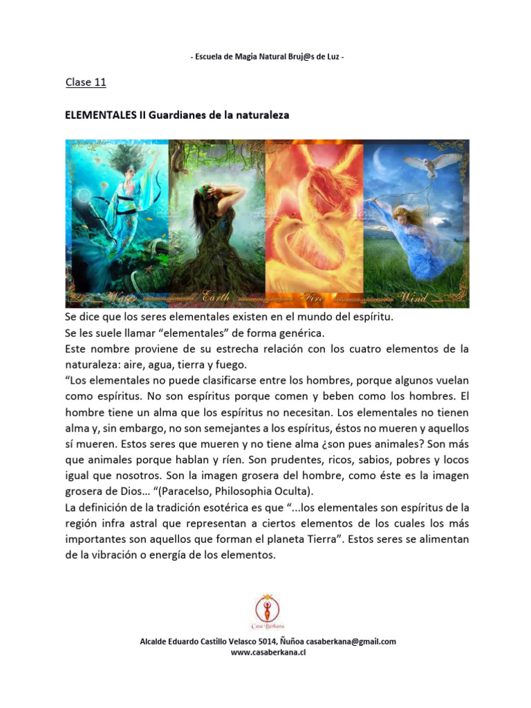 EDB Clase 11 Elementales II | PDF | Continuar | Duendes