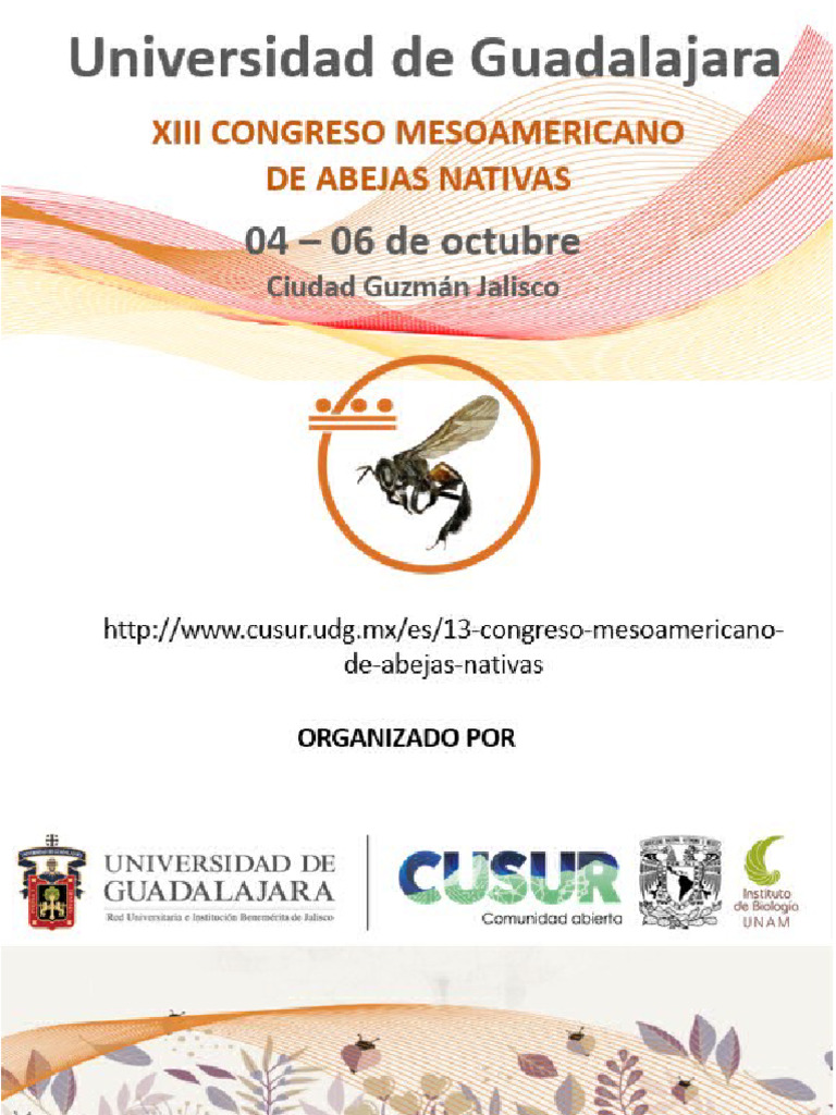 Programa Congreso Mesoamericano de Abejs Nativas XIII 031023 Bueno | PDF | México | Apidae