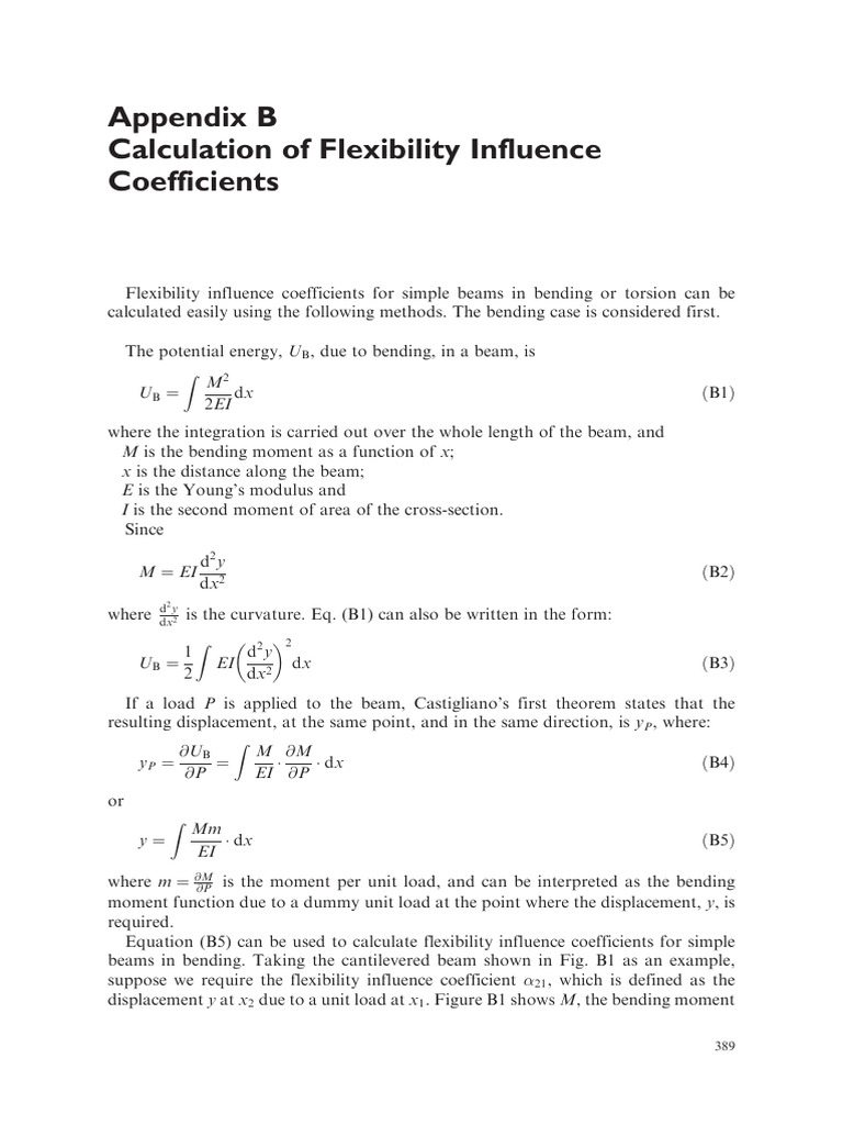 Appendix B - Calculation of Flexibility I - 2008 - Structural Dynamics ...