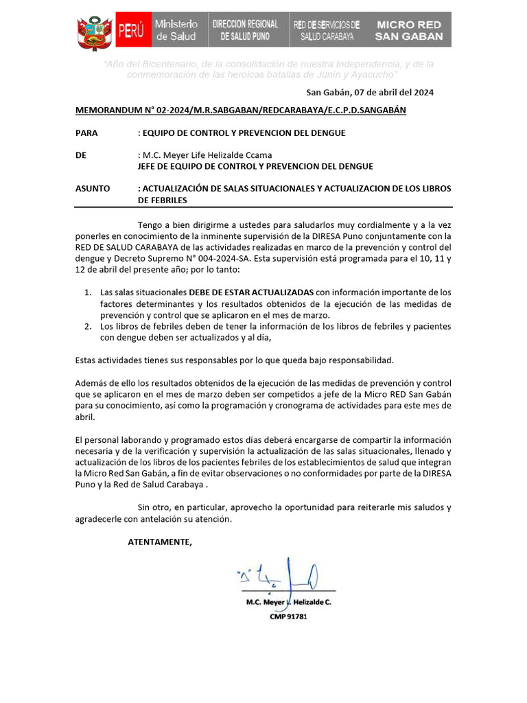 MODELOS MEMORANDUM | PDF