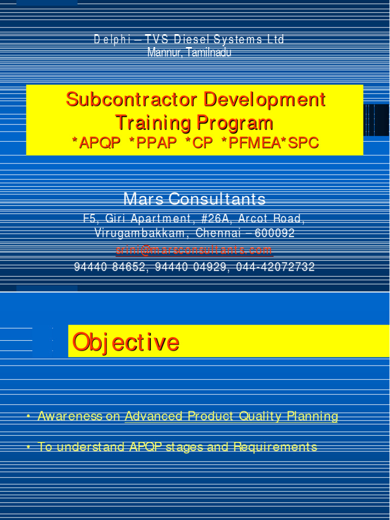 01 Apqp | PDF | Quality (Business) | Reliability Engineering