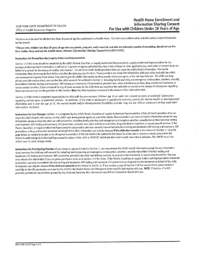 Consents Doh 5201 | PDF