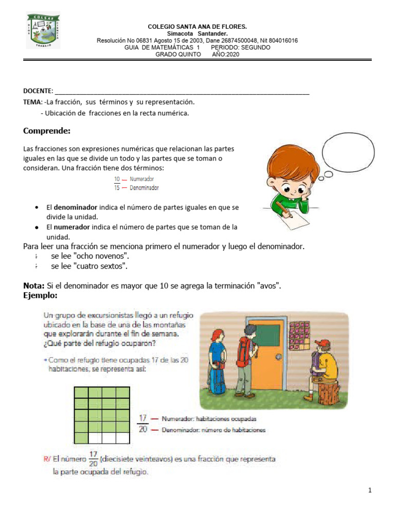 MATEMATICAS, QUINTO, 01 | PDF | Matemáticas