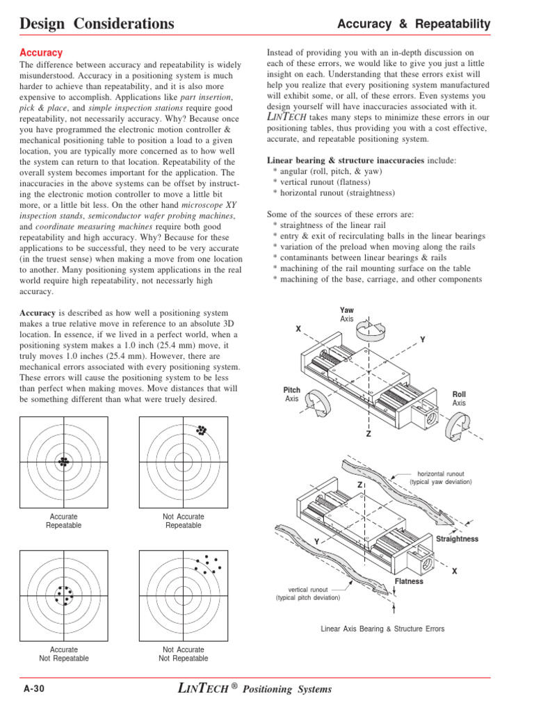 Accuracy and Repeatability | PDF | Belt (Mechanical) | Accuracy And ...