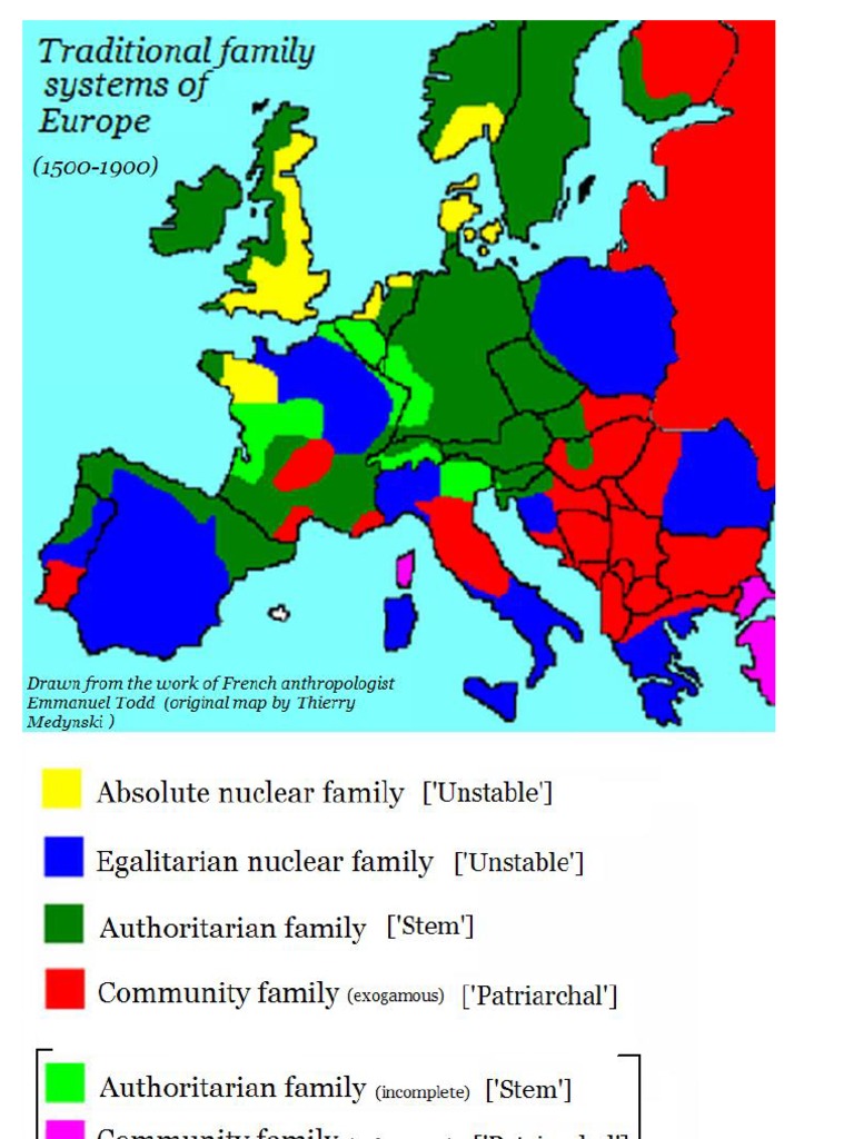 Todd's Family Systems Map 1500-1900 | PDF