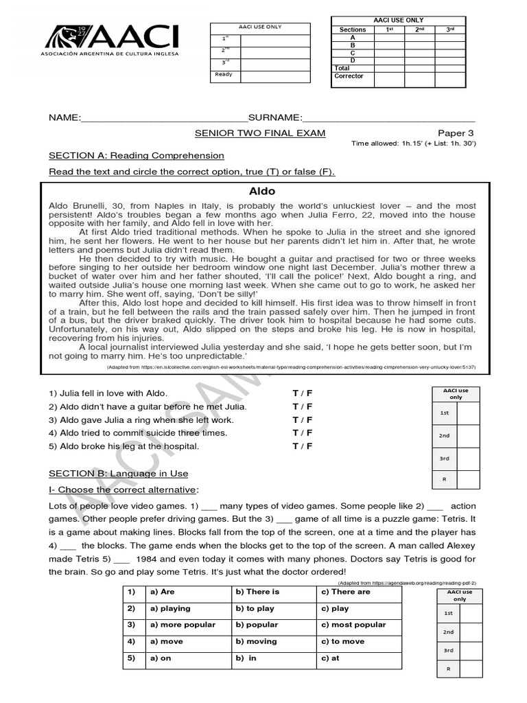 Senior 2 Final Paper 3 | PDF