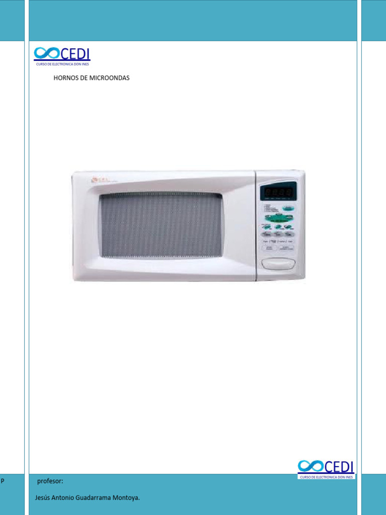 Hornos de Microondas | PDF | Microondas | Diodo
