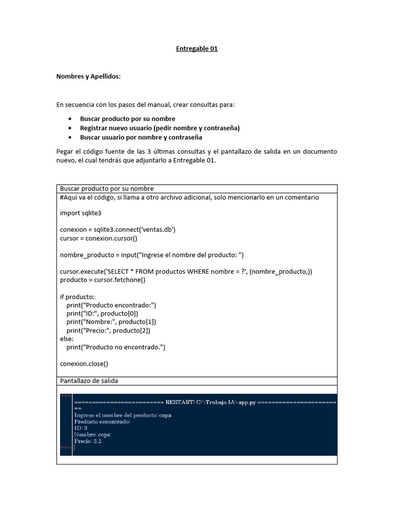 Entregable 01 - Atsushi | PDF | Python (lenguaje de programación) | Gestión de tecnología de la ...