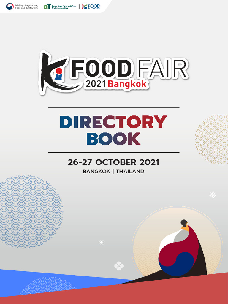Kfoodfair2021bkk B2B Directory | PDF | Korean Cuisine | Foods