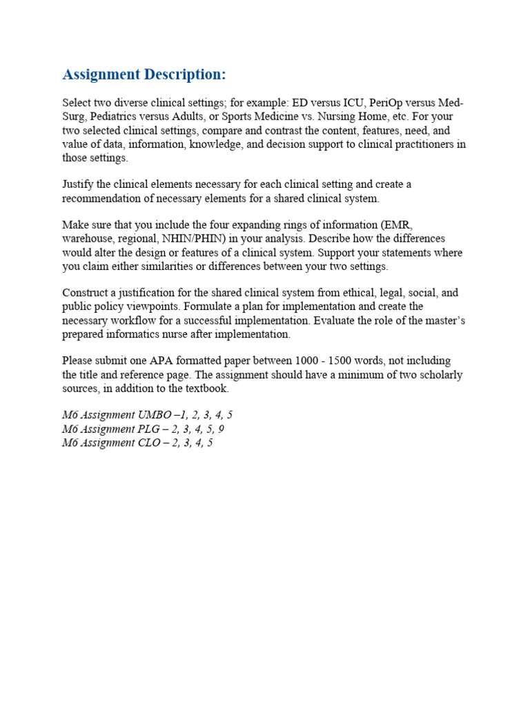 Assignment Description 6 | PDF | Business | Computers