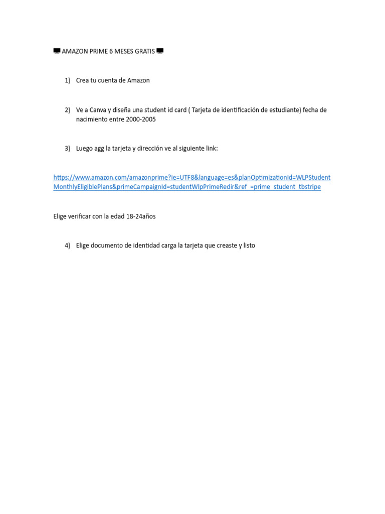 Metodo Amazon Prime 6 Meses | PDF Metodo Amazon Prime 6 Meses | PDF