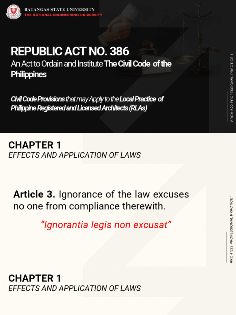 Civil Code Provisions Pertinent To Practice of Architecture - Part I ...