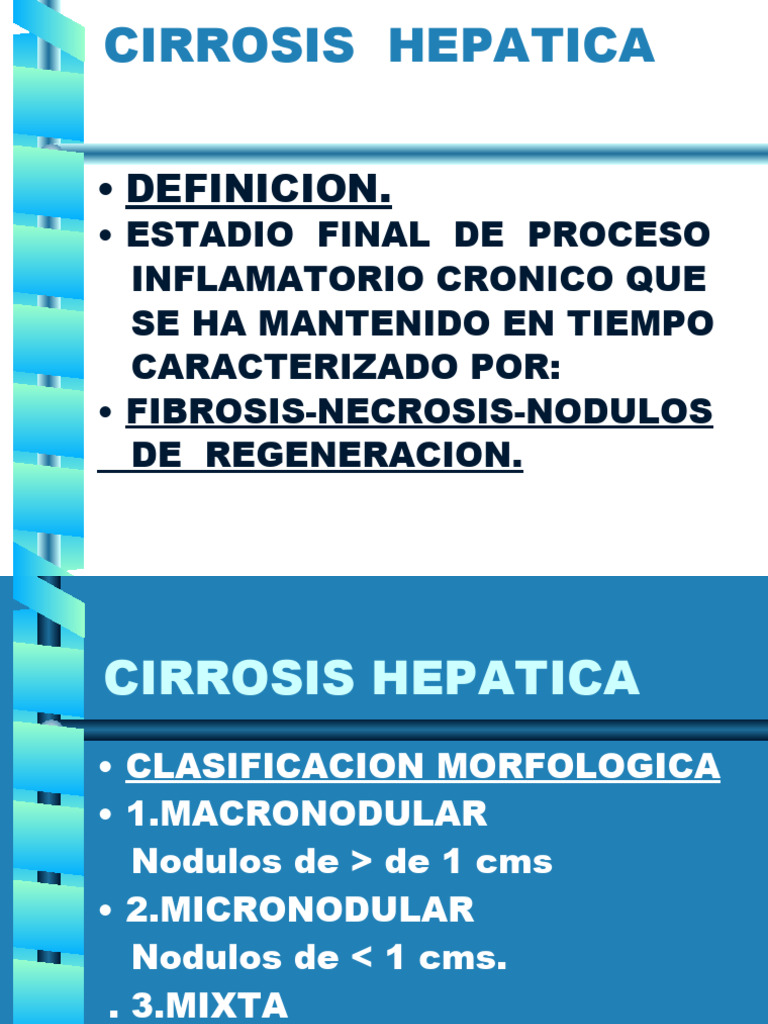 Cirrosis Hepatica | PDF | Cirrosis | Medicina CLINICA